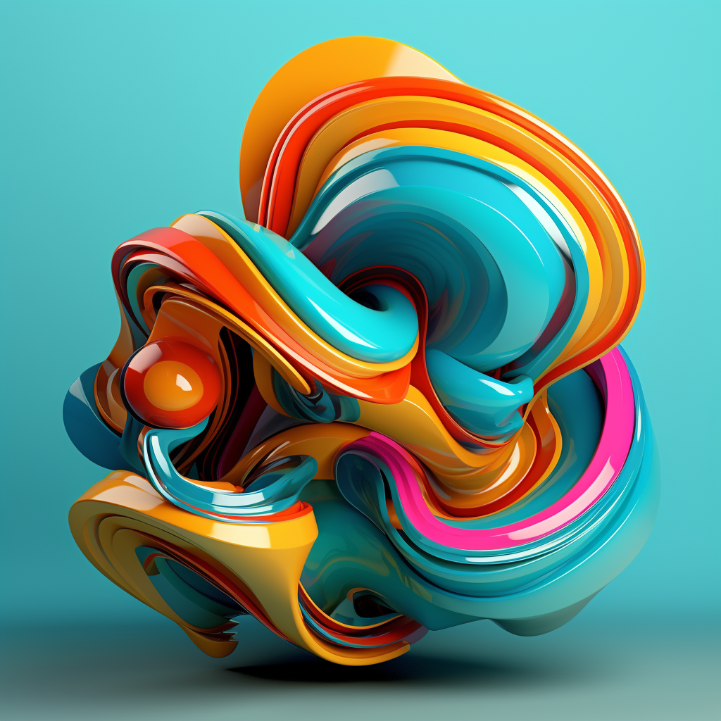 Tableaux imprimés - Tableau abstrait 3D - Artwall and co