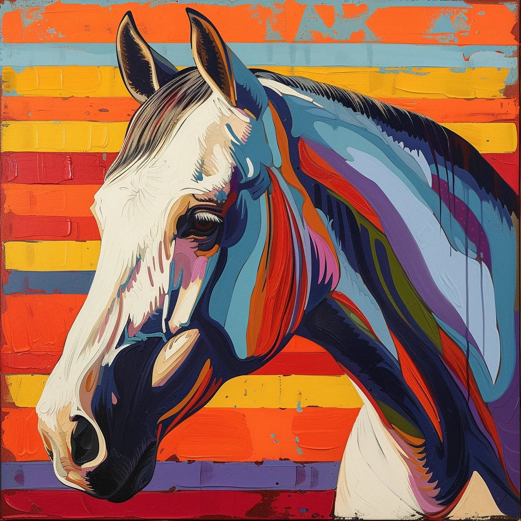 Tableau imprimé de cheval : Toile de cheval en décoration murale ...
